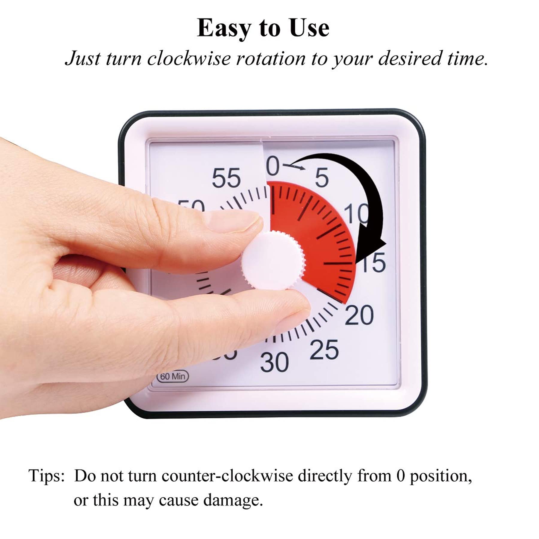 Snapklik.com : Bell Bind Cute 60-Minute Visual Timer, Classroom ...