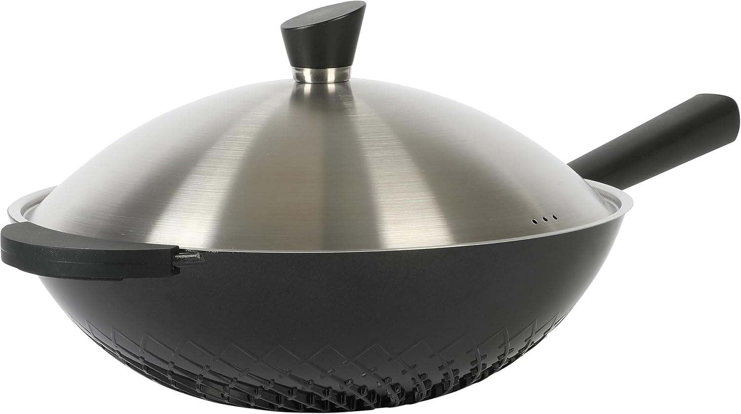 Amazon.com: Kenmore Eugene 13 Inch Cast Aluminum Wok W/Lid - Matte ...