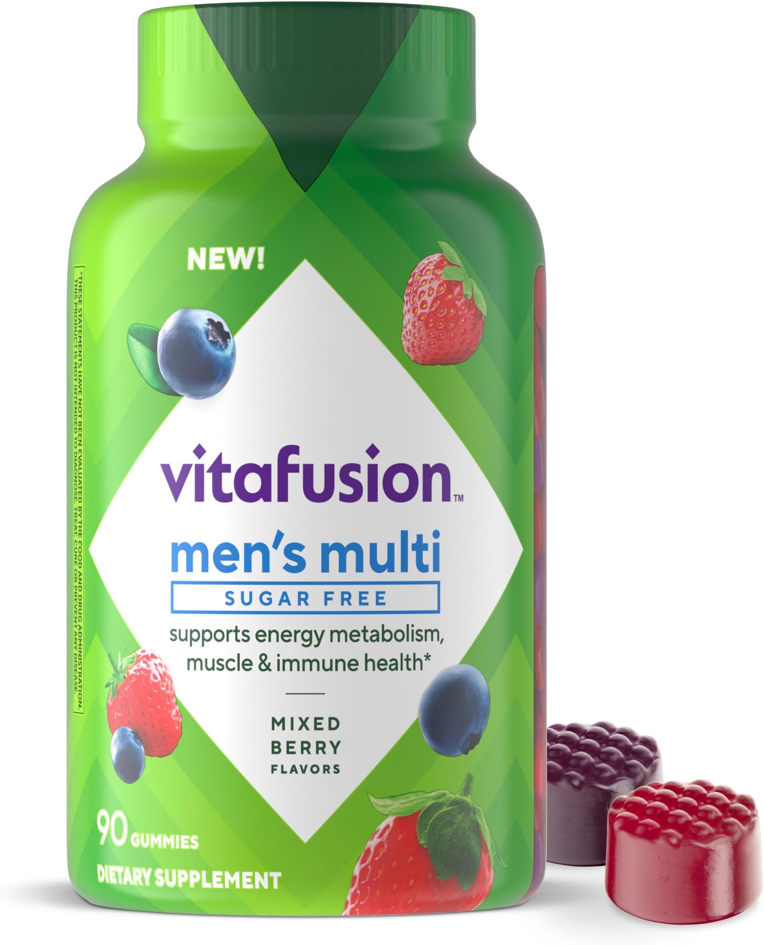 Amazon.com: Vitafusion Sugar Free Men’s Multi Daily Gummy Multivitamins ...