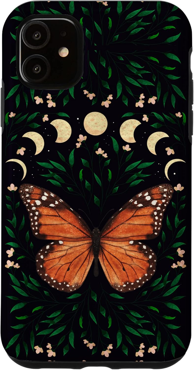 Amazon.com: iPhone 11 Witchy Cottagecore Whimsigoth Celestial Butterfly ...