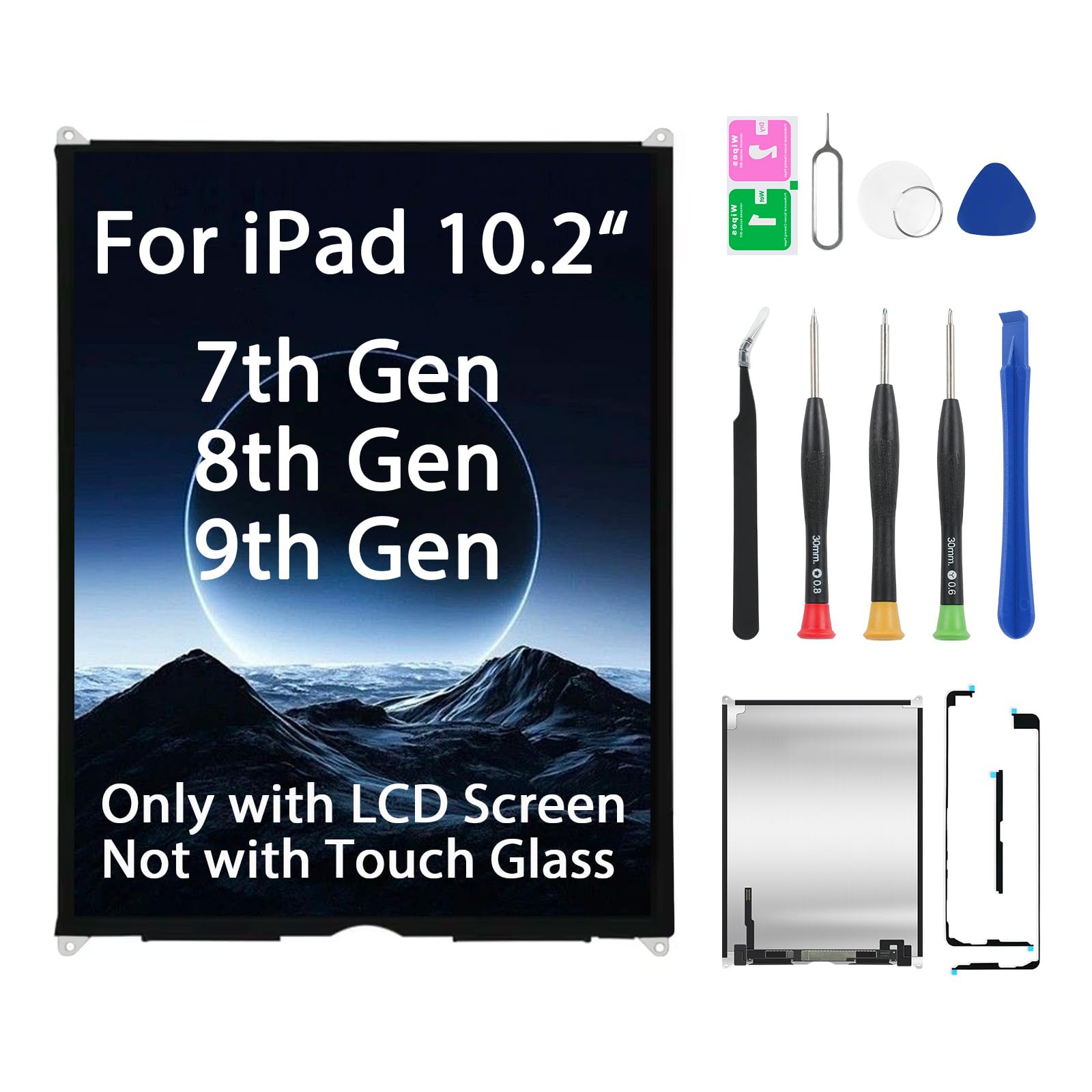 for iPad 7th 8th 9th Gen 10.2" LCD Screen Replacement Display Digitizer ...
