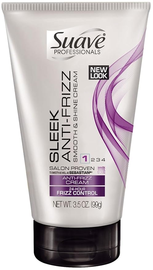 Amazon.com : Suave Professionals Anti-Frizz Cream, Sleek - 3.5 oz ...