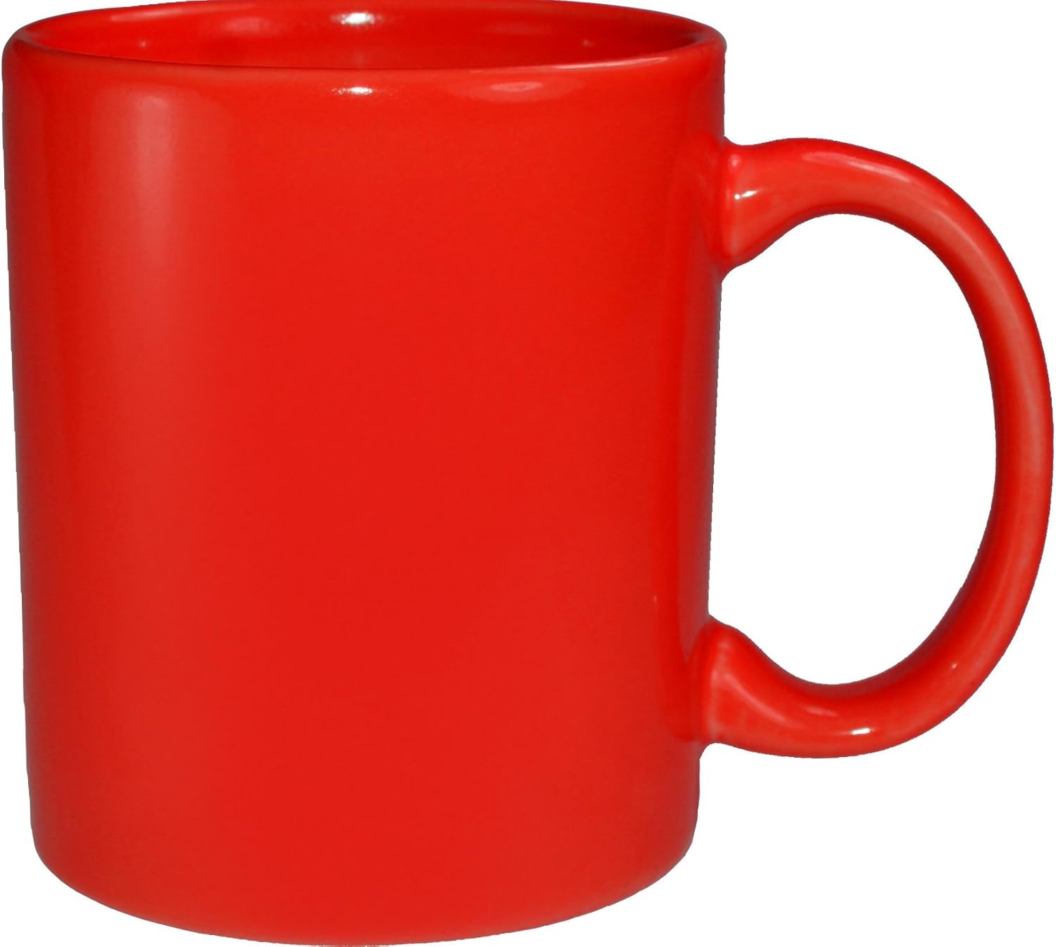 Amazon.com: Funny Guy Mugs Plain Red Ceramic Coffee Mug, Red, 11-Ounce ...