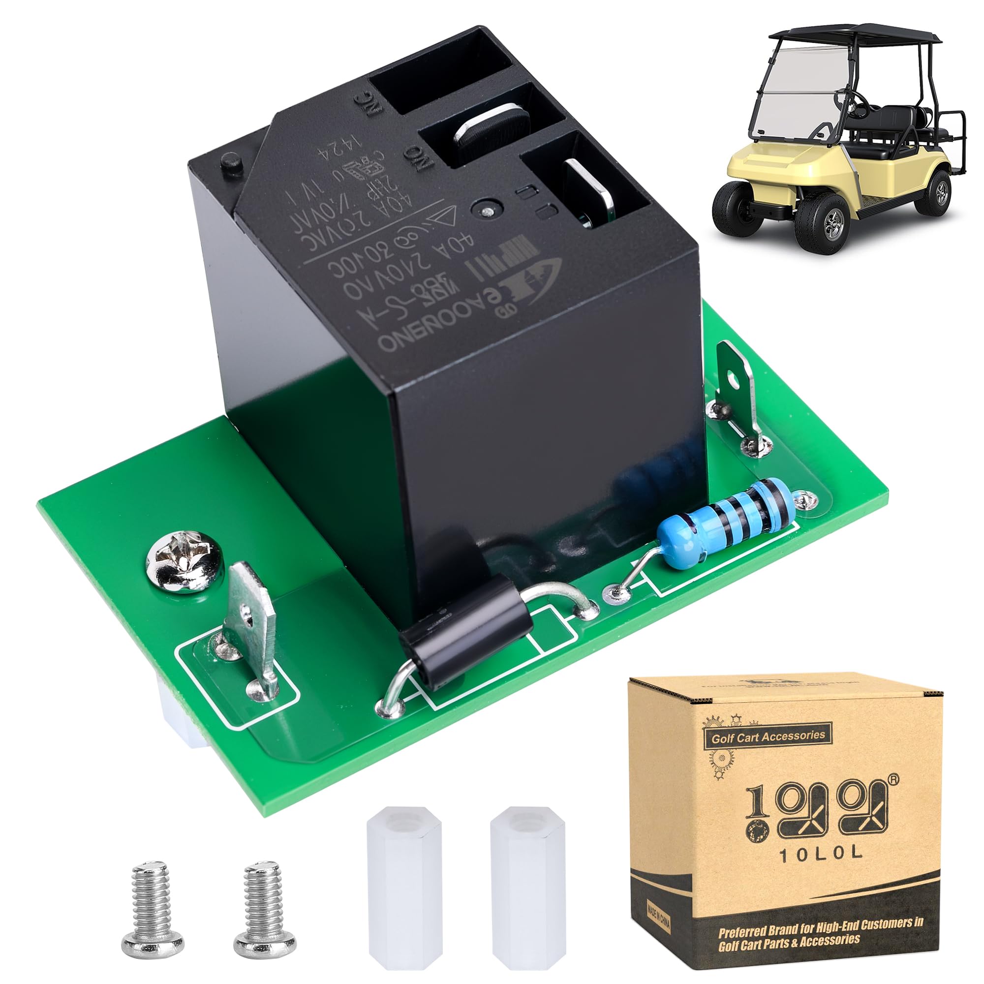 Amazon.com: 10L0L Golf Cart Charger Relay Repair kit 48 Volt PD3 Power ...