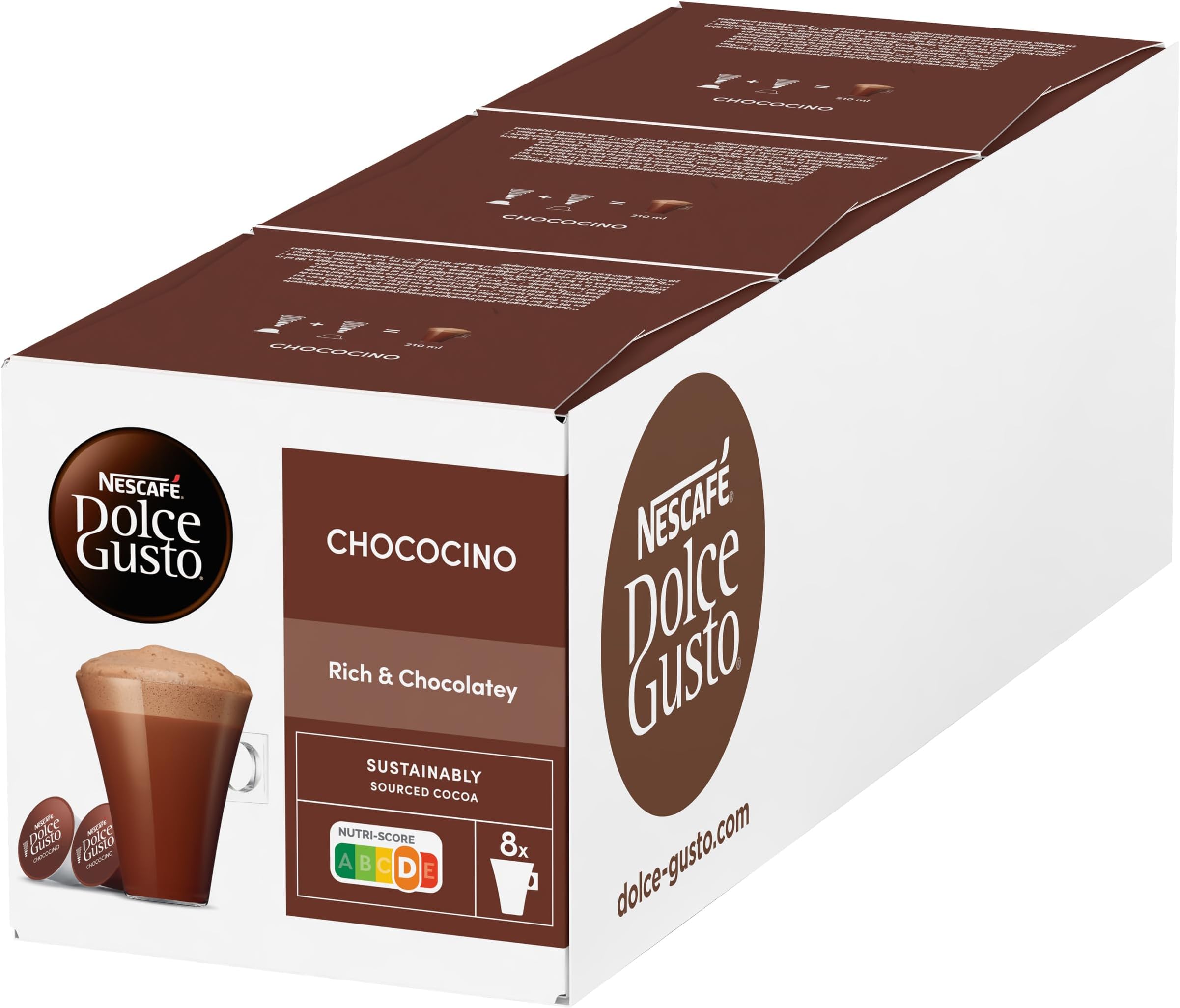 Amazon.com: Nescafe Dolce Gusto Chococino 8 per pack - Pack of 2 ...