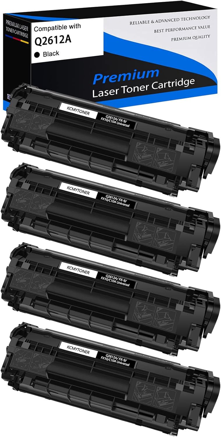 Amazon.com: KCMYTONER Compatible Toner Cartridge Replacement for HP 12A ...