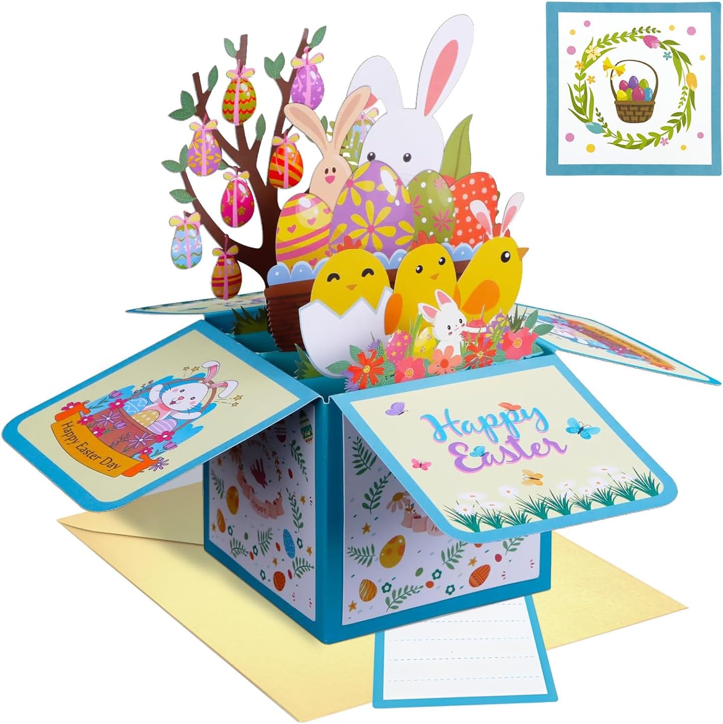 Amazon.com : JUESMOS Happy Easter Pop Up Cards for Kids 3D Pop Up ...