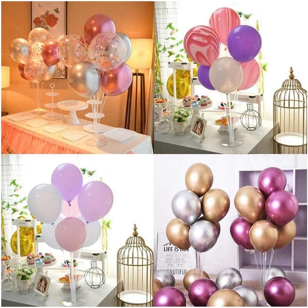 2 Sets Table Balloon Stand Kit Balloon Holders for Tables Balloon Floor ...