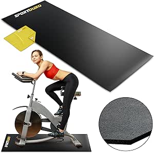 Amazon.com: Exercise Bike Mat, Bike Trainer Mat, Stationary Bike Mat 30 ...