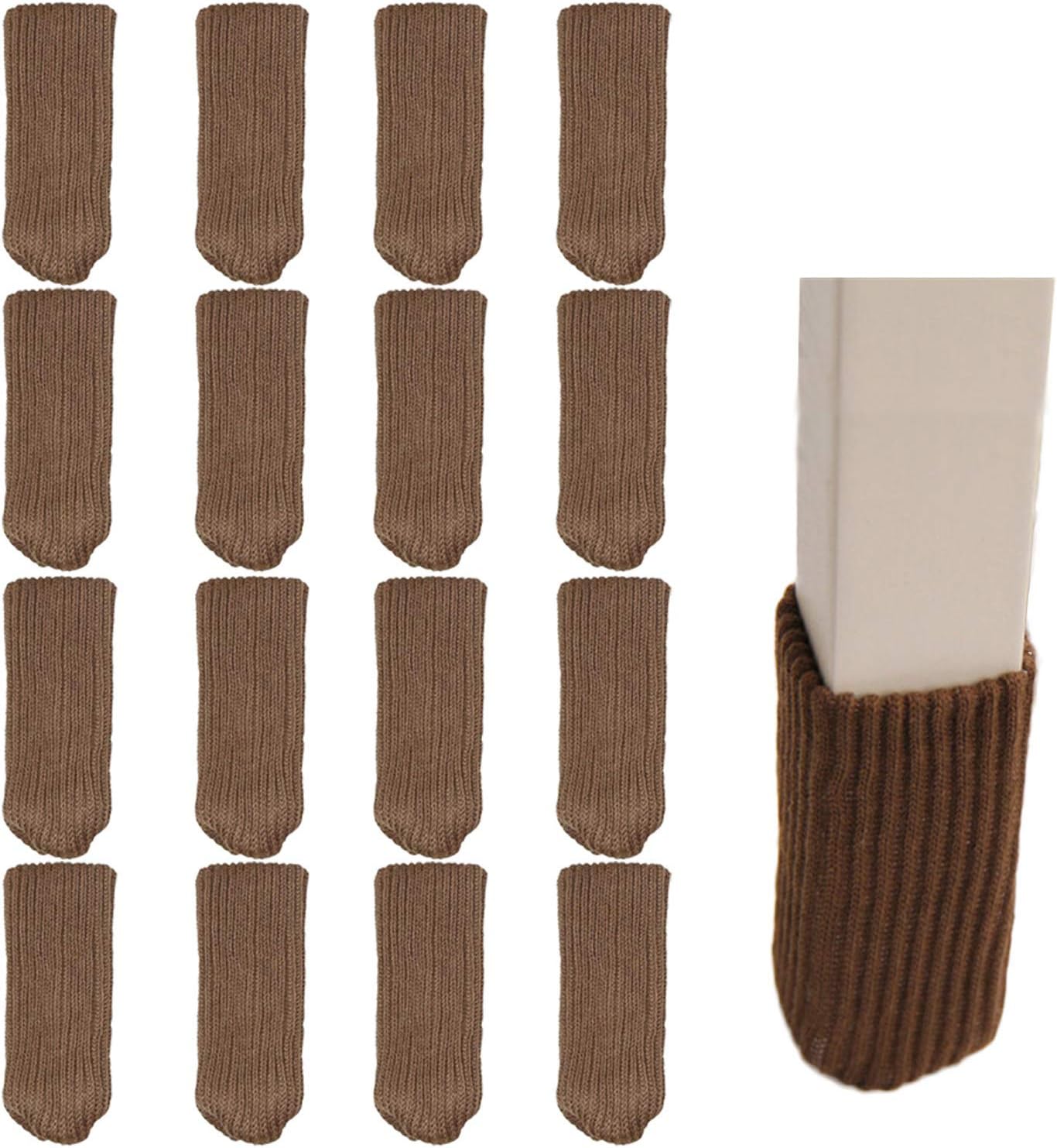 aoozleny 16pcs Furniture Leg Protectors, Protectors Knitted Chair Leg ...