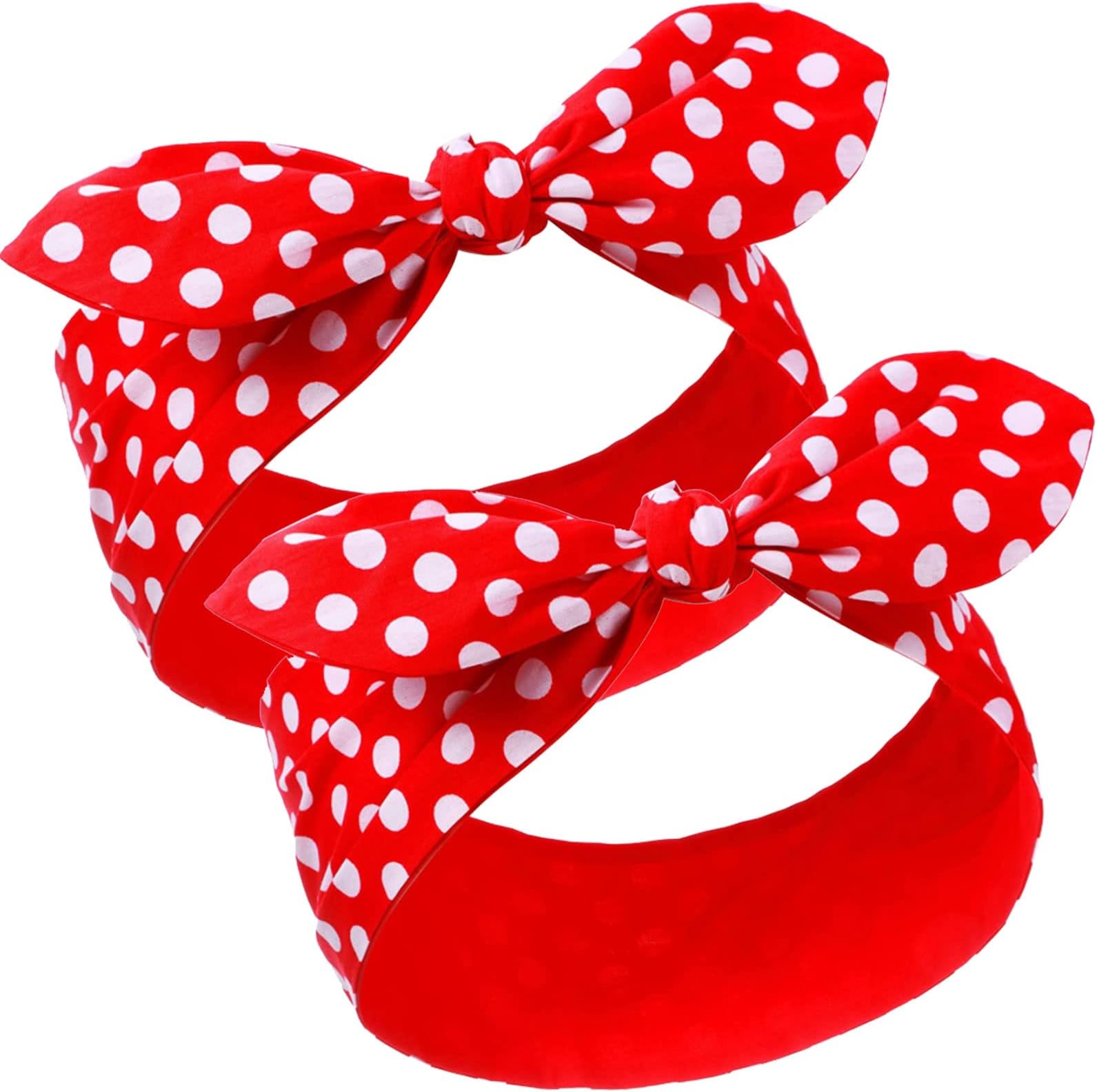Amazon.com : 2 Pieces Polka Dot Headbands for Girls and Women Headband ...