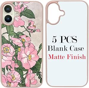 Amazon.com: JUSTRY 5PCS Sublimation Blank Phone Case Bulk Covers Compatible with iPhone 16 Plus ...