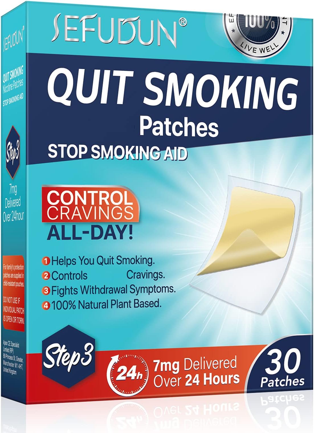 Amazon.com: Quit Smoking Patches Step 3 Stop Smoking Aids Patches, 30 ...