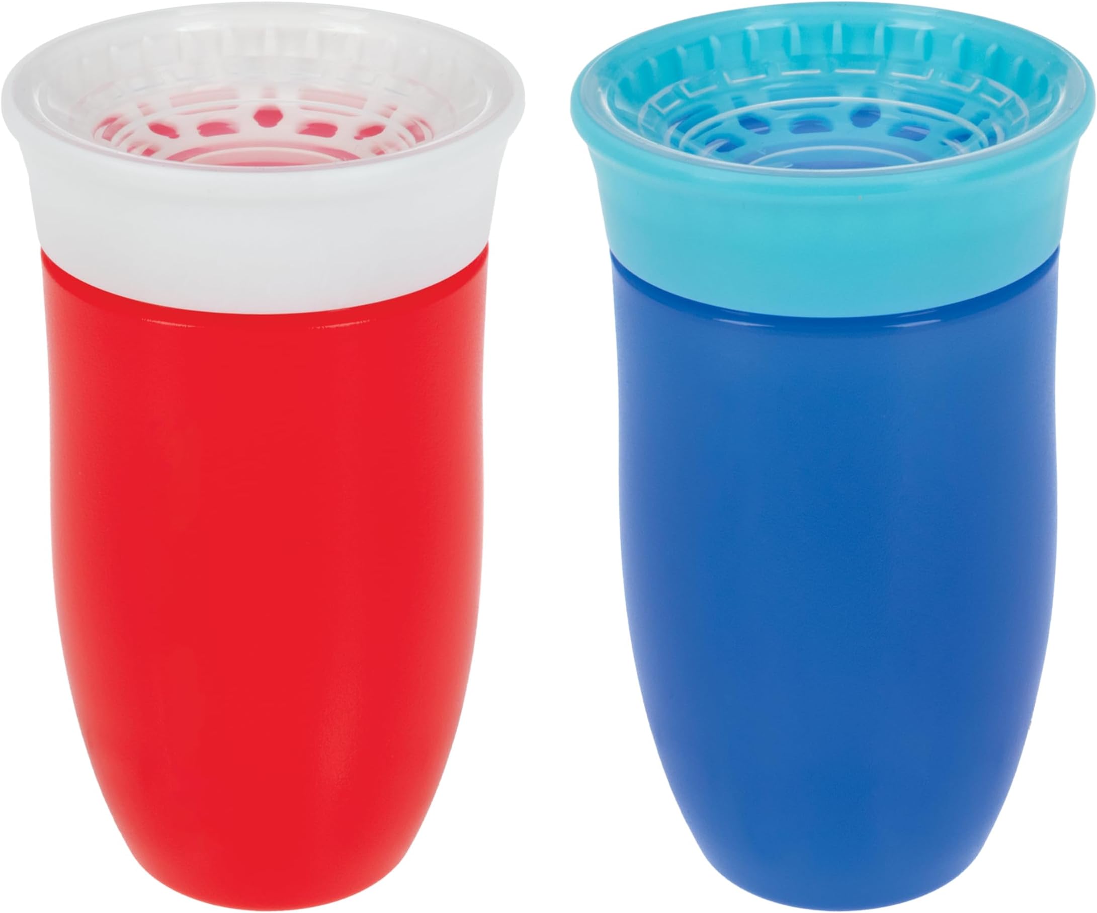 Amazon.com : Nuby Wonder Cup with 360 Smart Edge Silicone Rim - (2-Pack ...