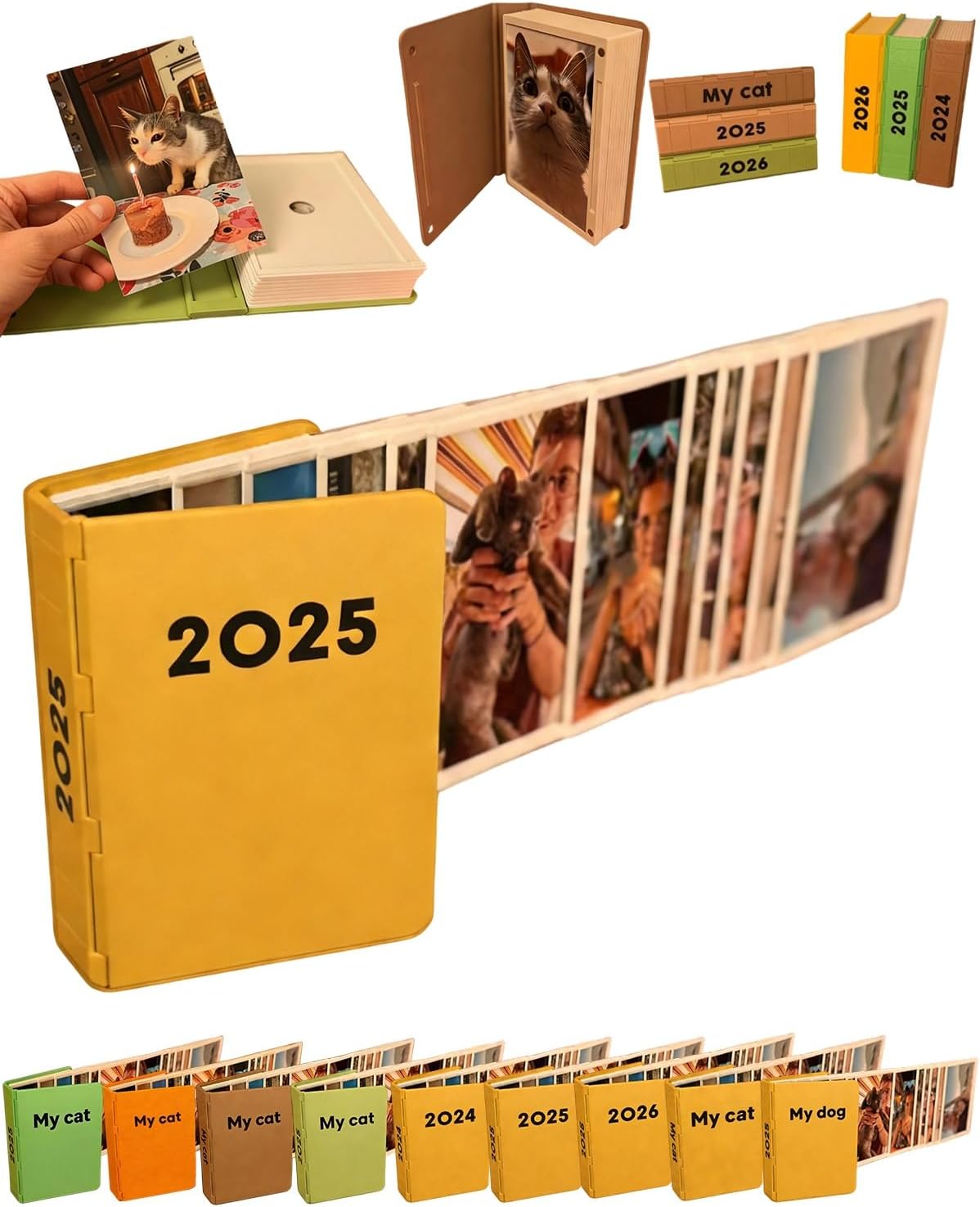Amazon.com: 3D-Printable Year in Review Sliding Photo Album, The Memory ...