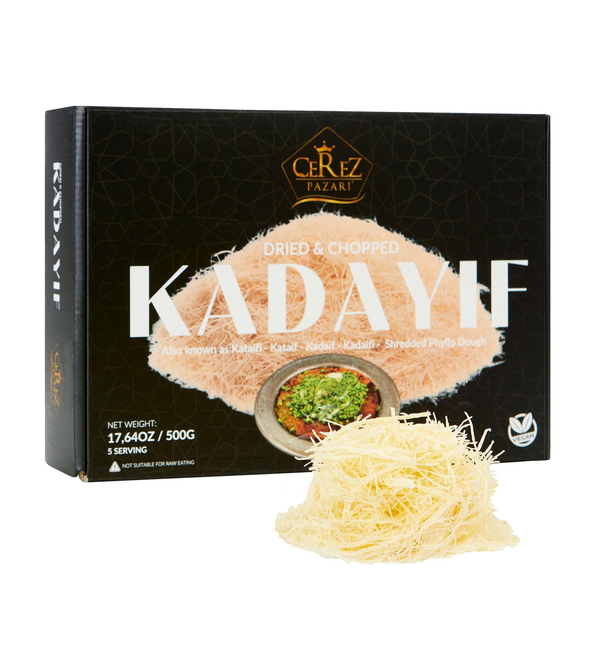 Amazon.com: Cerez Pazari Kataifi Shredded Fillo Dough, Shredded Phyllo ...