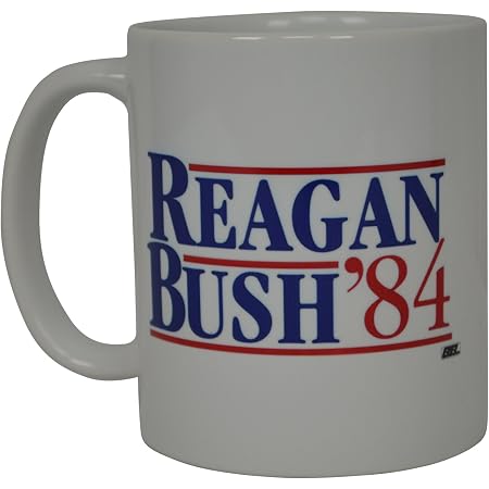 Amazon.com: Reagan Bush 1984 Coffee Mug Election President On The ...