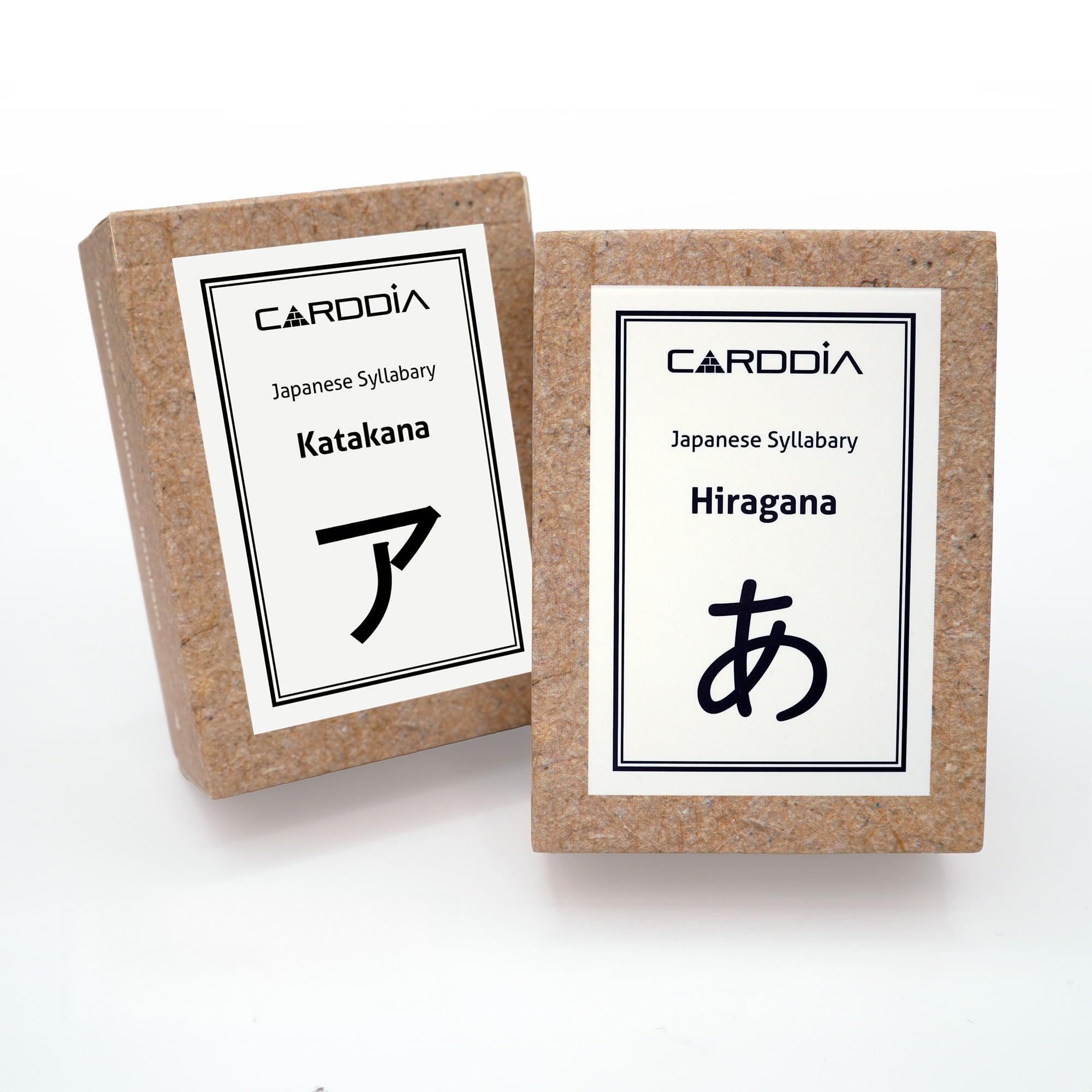Amazon.com: CARDDIA Japanese Hiragana + Katakana Flash Cards for ...