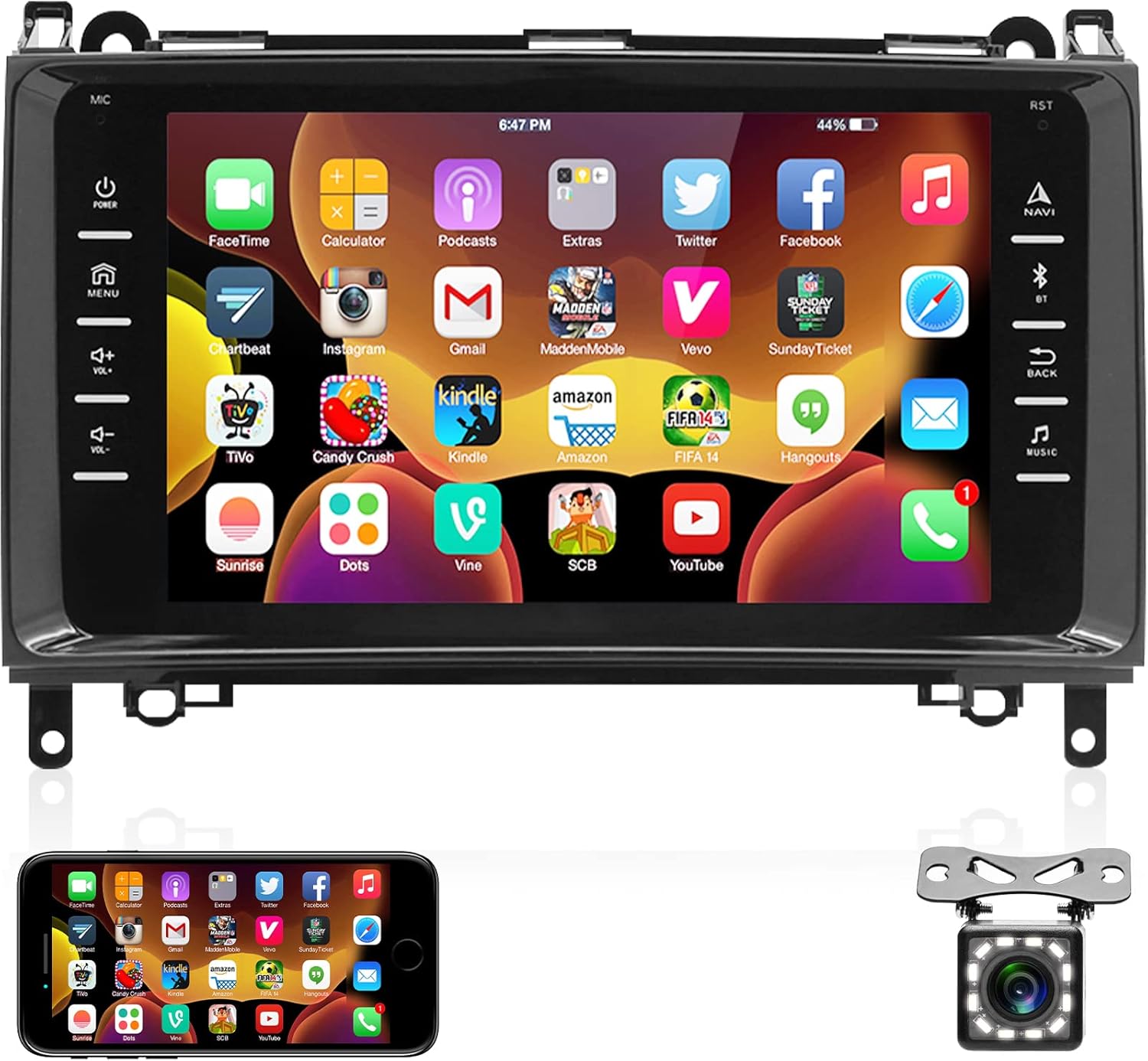 Android Autoradio 2 Din mit Navi GPS Canbus für Mercedes Benz W169 W245 ...