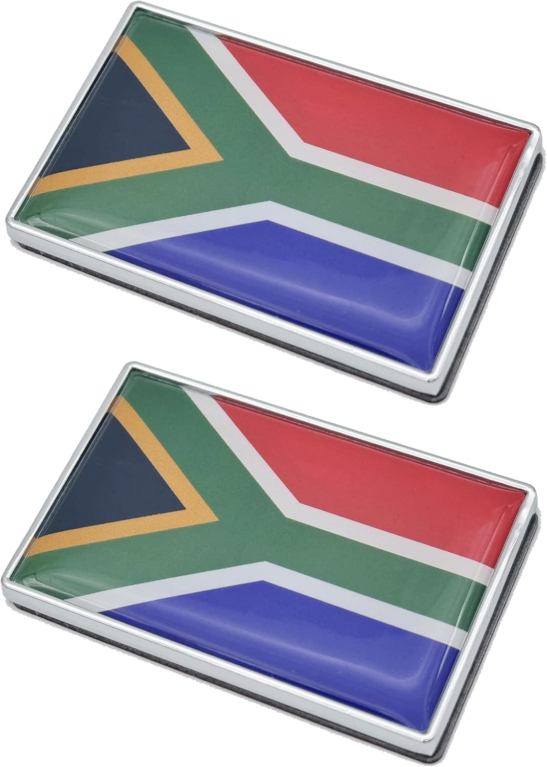 Amazon.com: 2 Pcs 3D South Africa South Africans Flag Metal Car ...