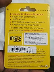 Strontium MicroSD Class 10-8GB Memory Card (Black) - Buy Strontium ...