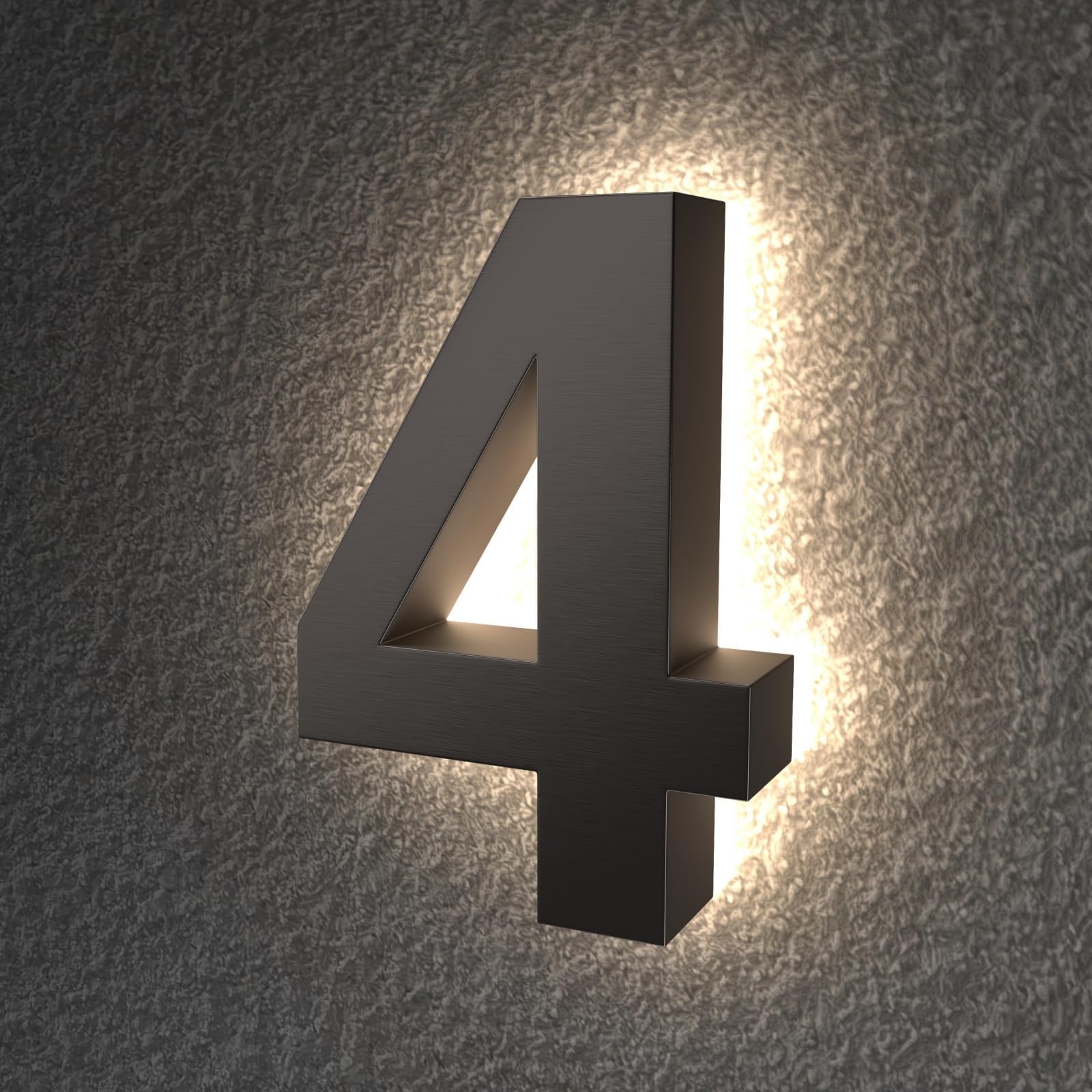 Amazon.com: 7 Inch Backlit LED House Numbers for Outside Light Up ...