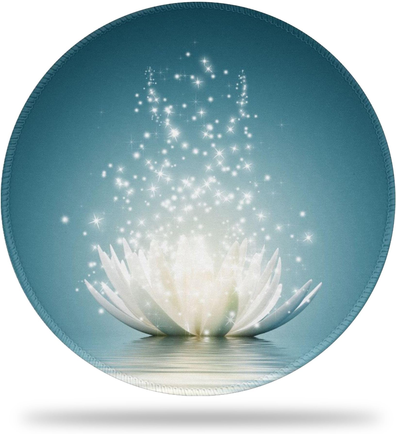 Amazon.com : Watercolor Flower Round Mouse Pad Custom Design Gaming ...