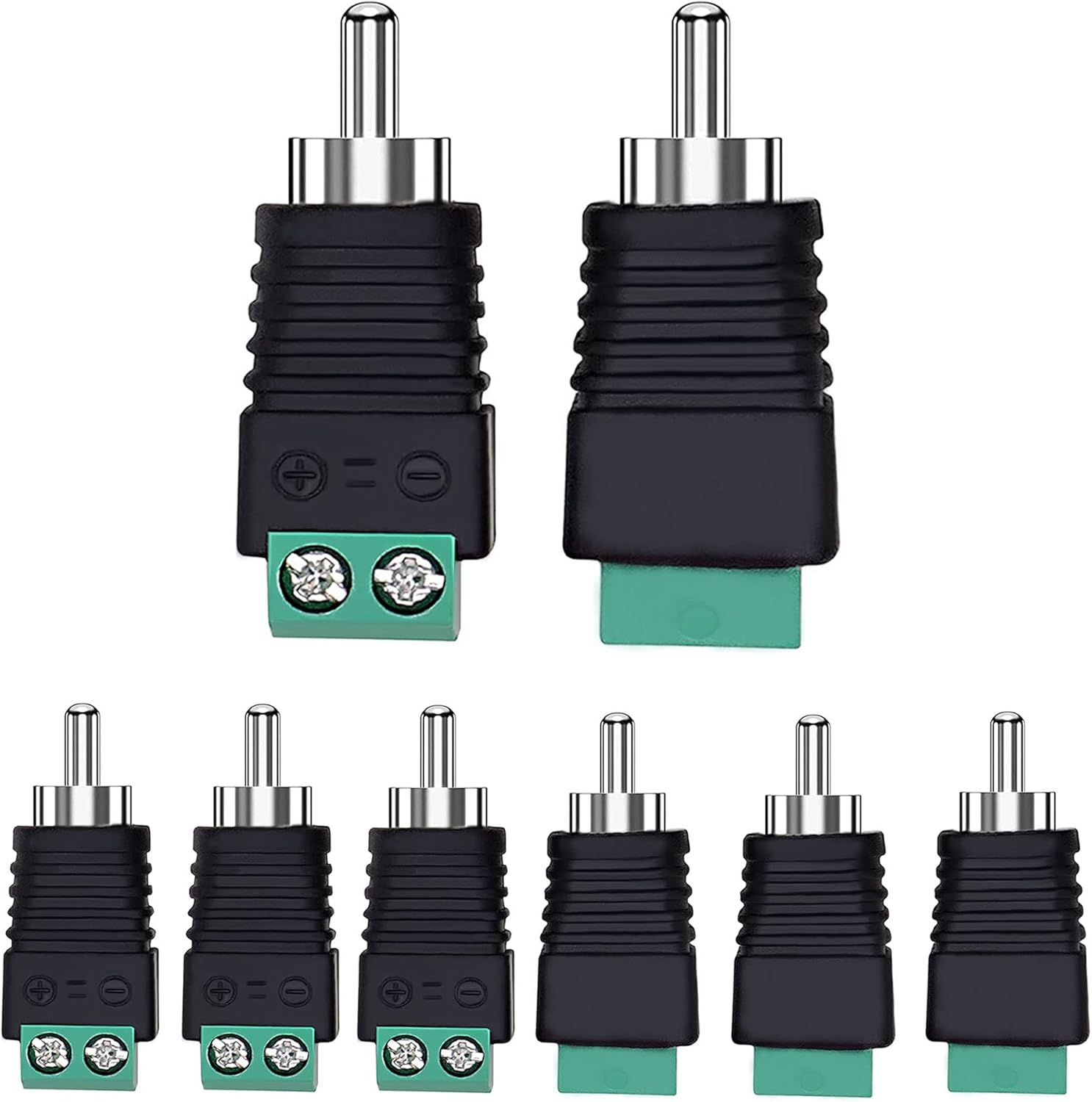 Amazon.com: Niewalda RCA Cable Audio Adapter RCA to AV Screw Terminal ...