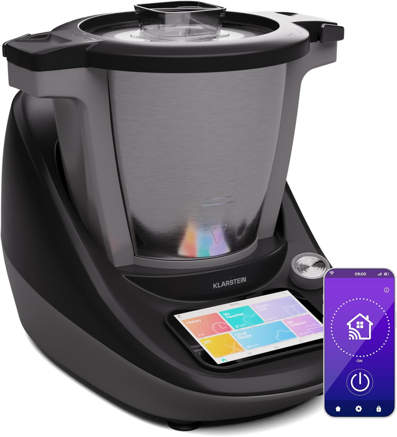 Klarstein Food Processor Blender Multifunctional, 1700W Food Blender w ...