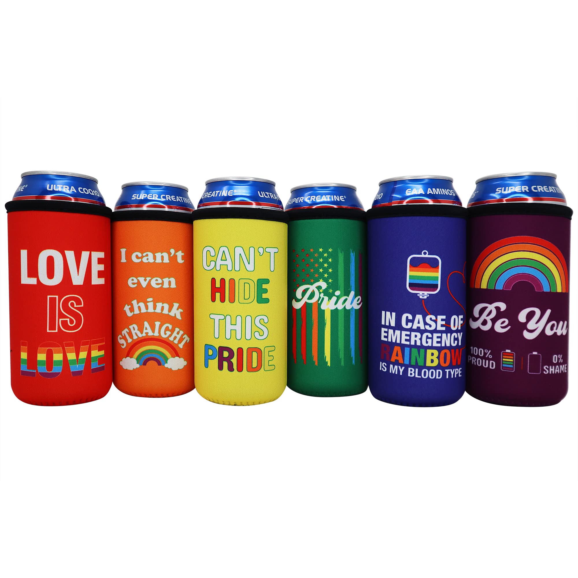 Snapklik.com : 16oz LGBTQ Pride Can Coolers - Gay Pride Stuff ...