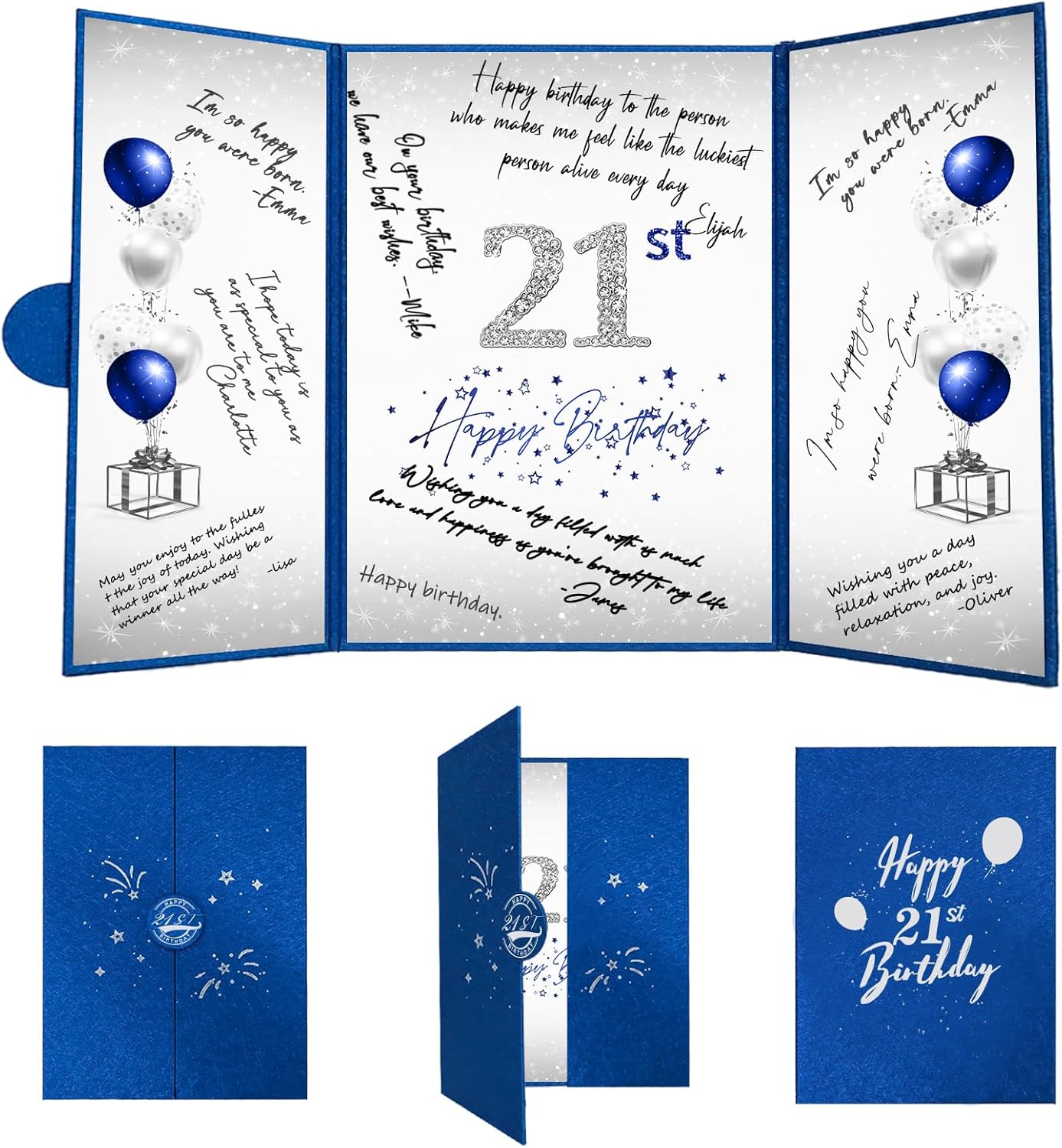Amazon.com: Crenics 21st Birthday Decorations for Her or Him, Creative ...