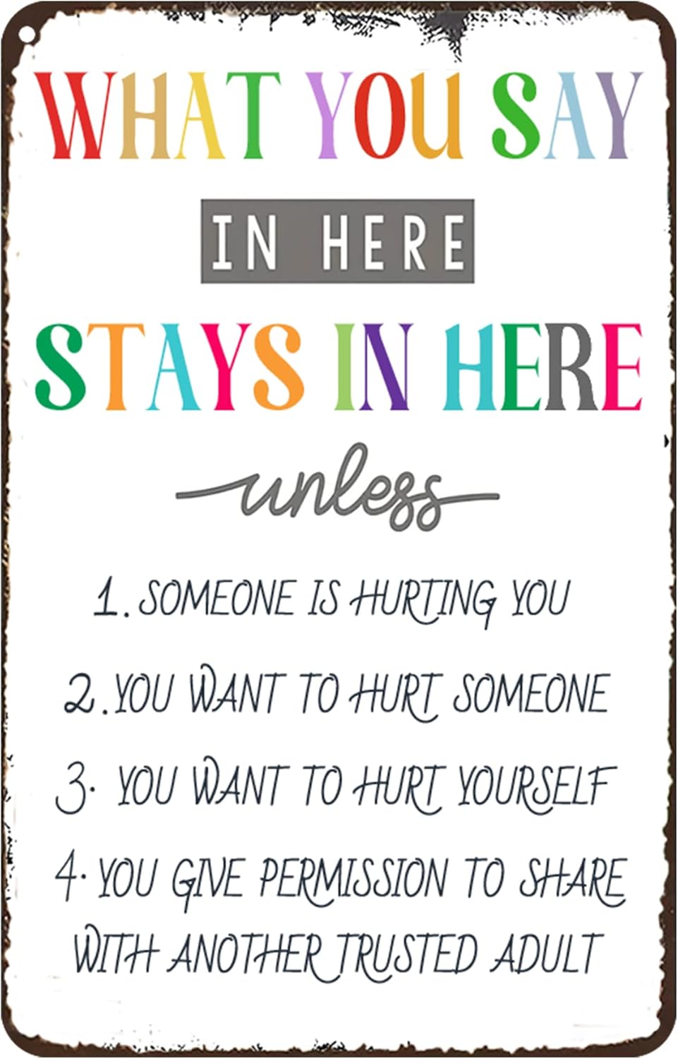 Amazon.com : Counseling Office Confidentiality Poster What You Say in ...