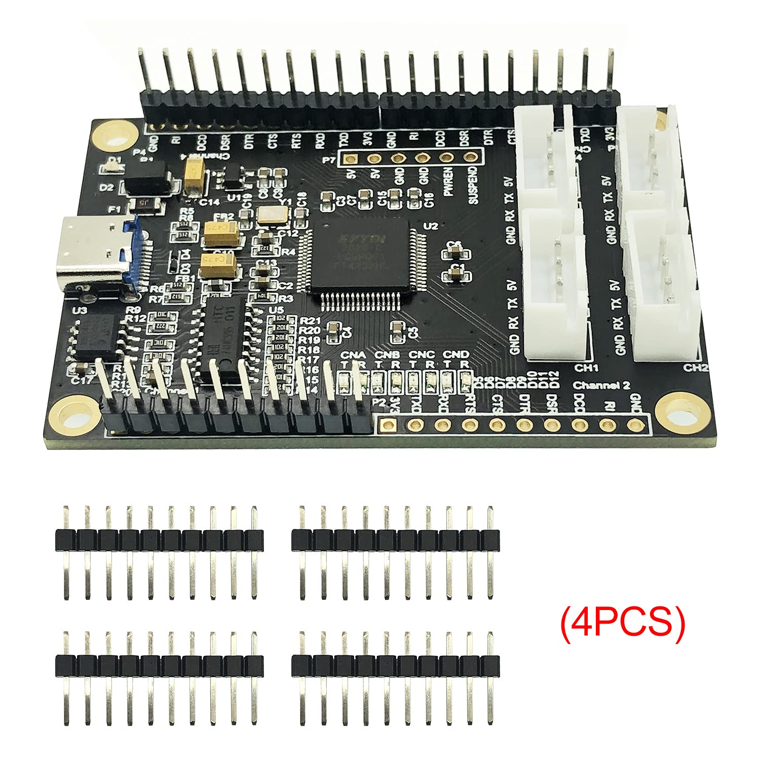 Buy innomaker 4 Channels USB to TTL Serial Adapter 3.3V Port FTDI ...