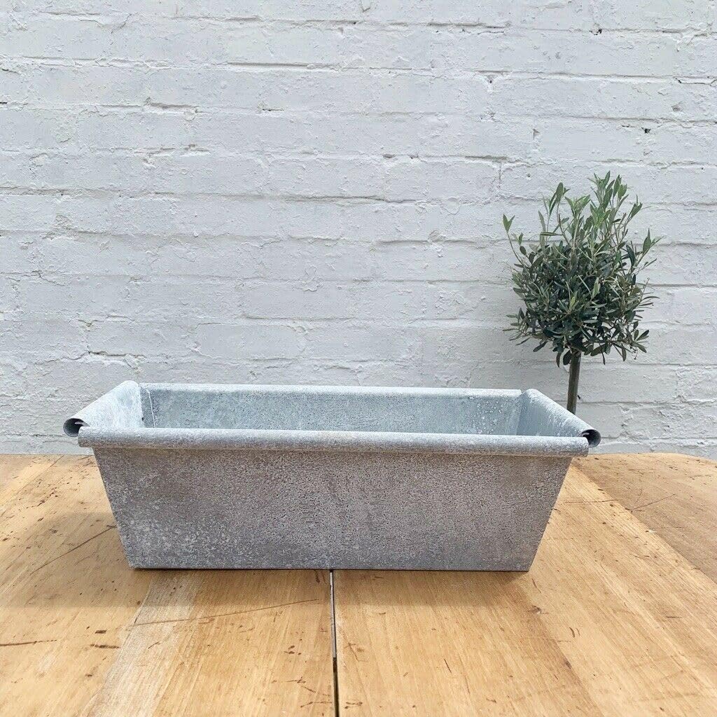 Zinc Rectangular Planters Estate Zinc Square Planter | RH