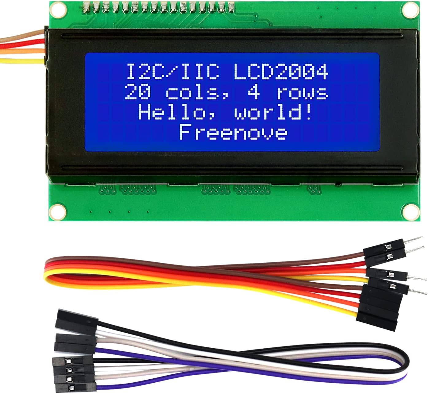 Freenove I2C LCD 2004 Module IIC TWI Serial 20x4 Display Compatible Freenove I2C LCD 2004 Module IIC TWI Serial 20x4 Display Compatible