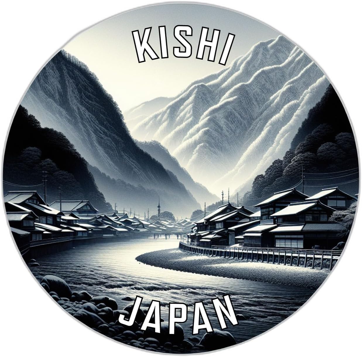 Amazon.com: Kishi Japan Souvenir Vinyl Decal Sticker 4-Inch : Arts ...