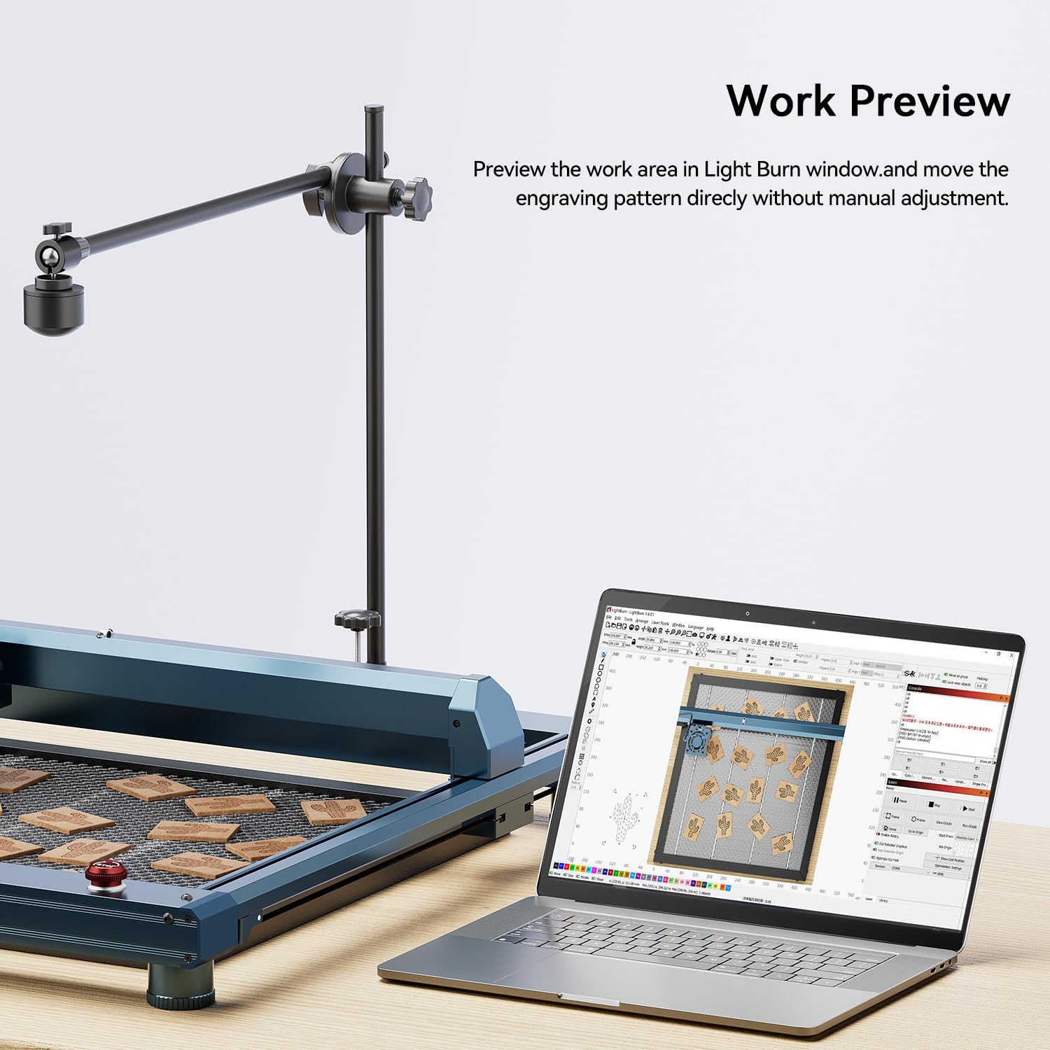 Snapklik.com : Longer LightBurn Camera Kit For Laser Engravers 5MP Time ...
