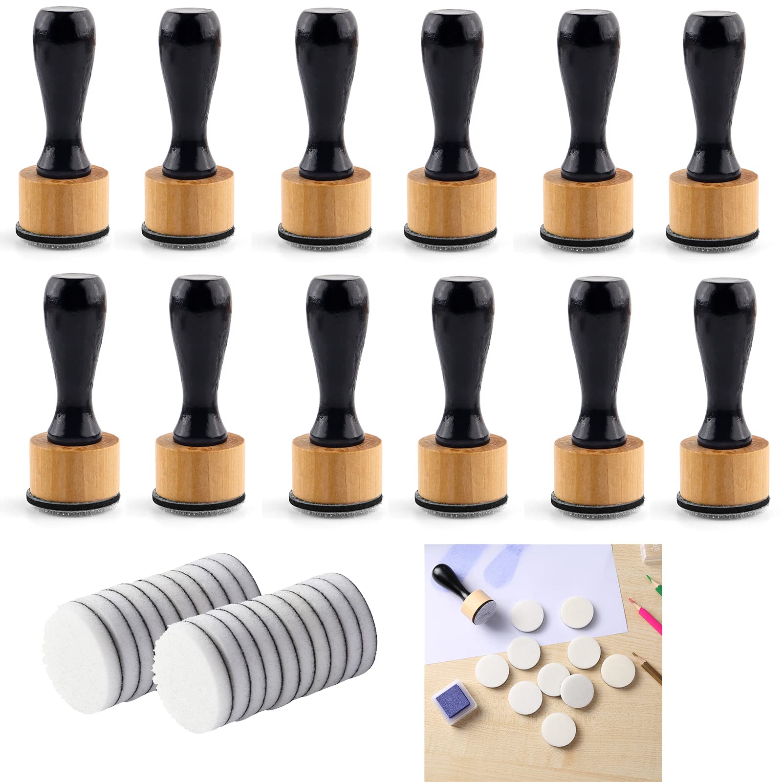 Amazon.com: Briartw 36PCS,12 Pcs Mini Ink Blending Tools with 24 ...