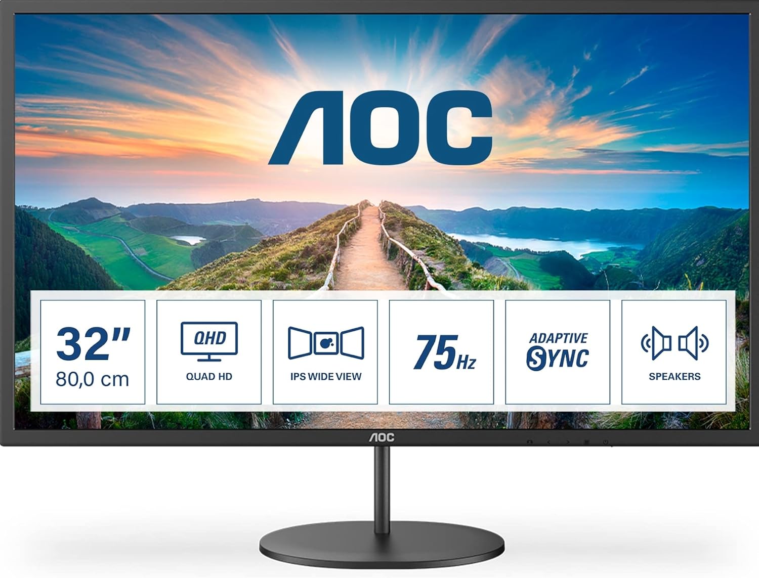 AOC V4 Q32V4 computer monitor 80 cm (31.5) 2560 x 1440 pixels 2K Ultra ...