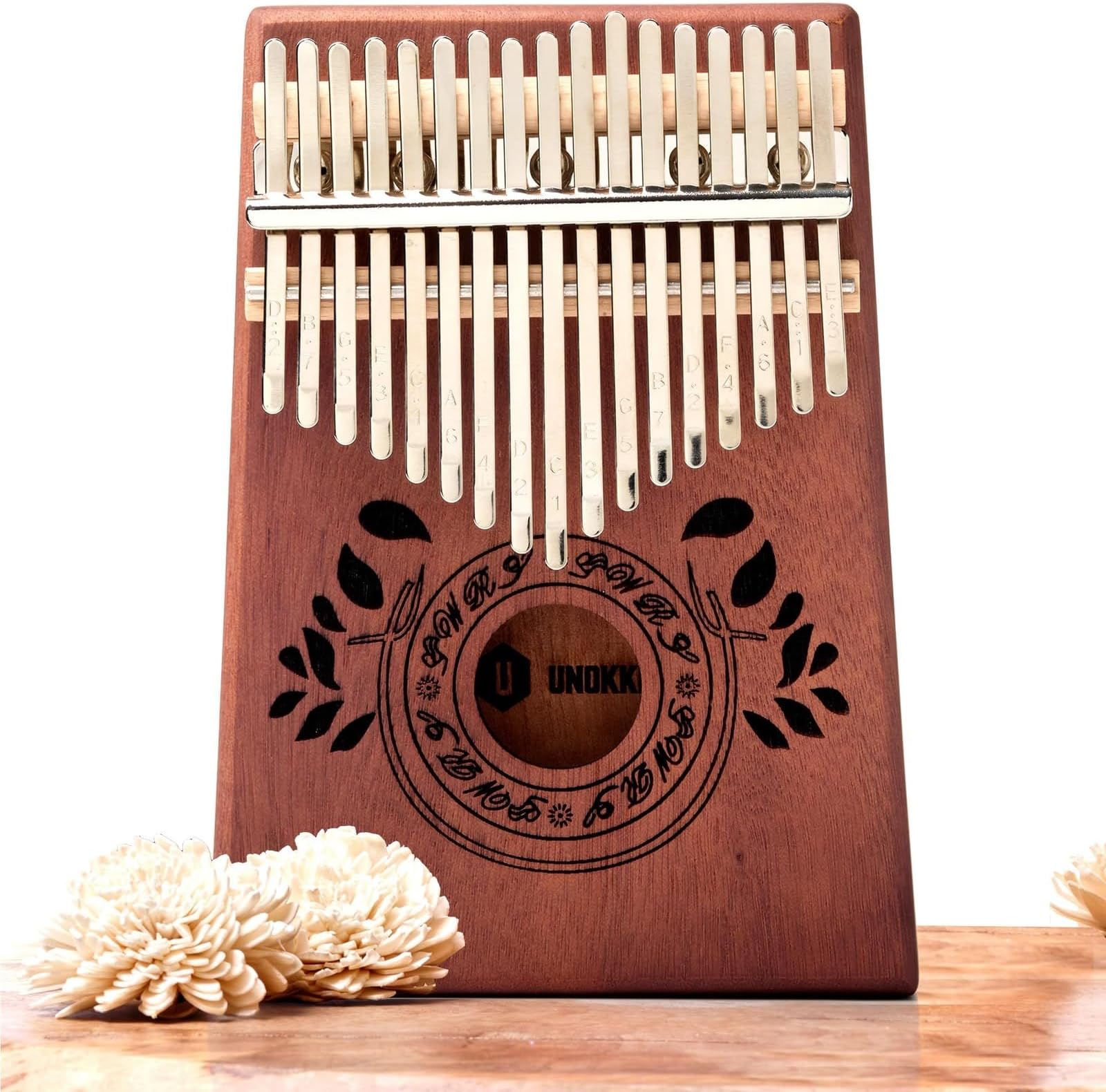 Amazon.com: Jooleer 17 Keys Kalimba With App Thumb Piano Portable For ...