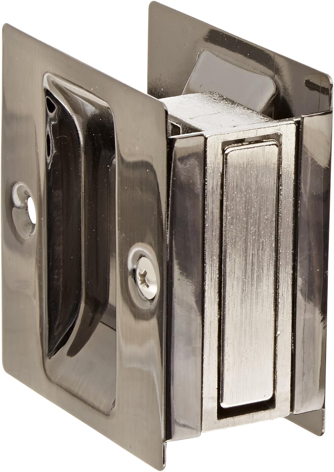 Don-Jo PDL-100 Passage Pocket Door Lock, Blackened Satin Nickel Plated ...