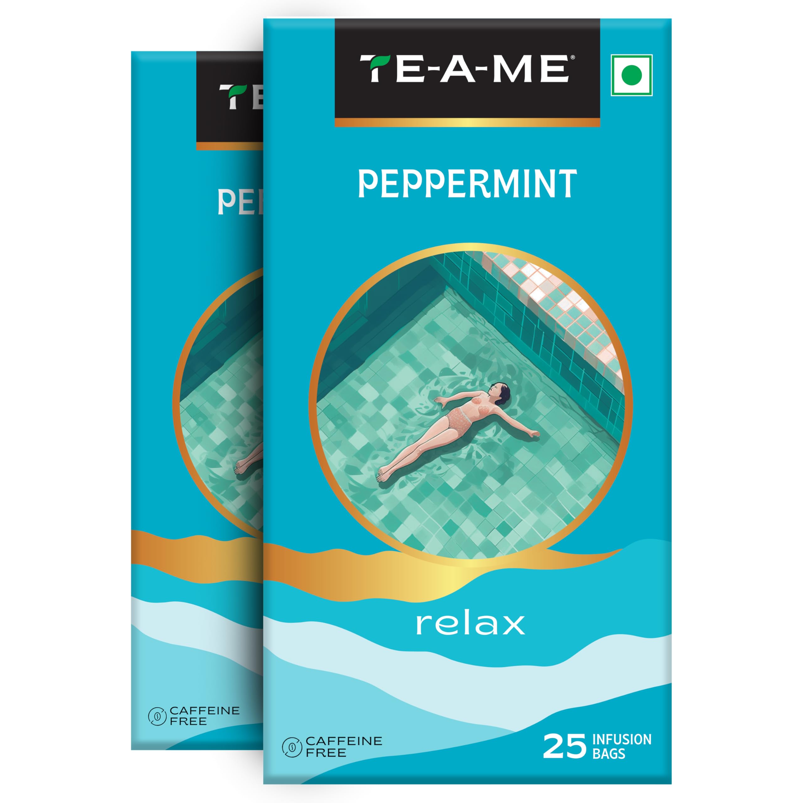 Te A Me Peppermint Tea Bags 50 Pieces 2 Boxes | Desertcart INDIA