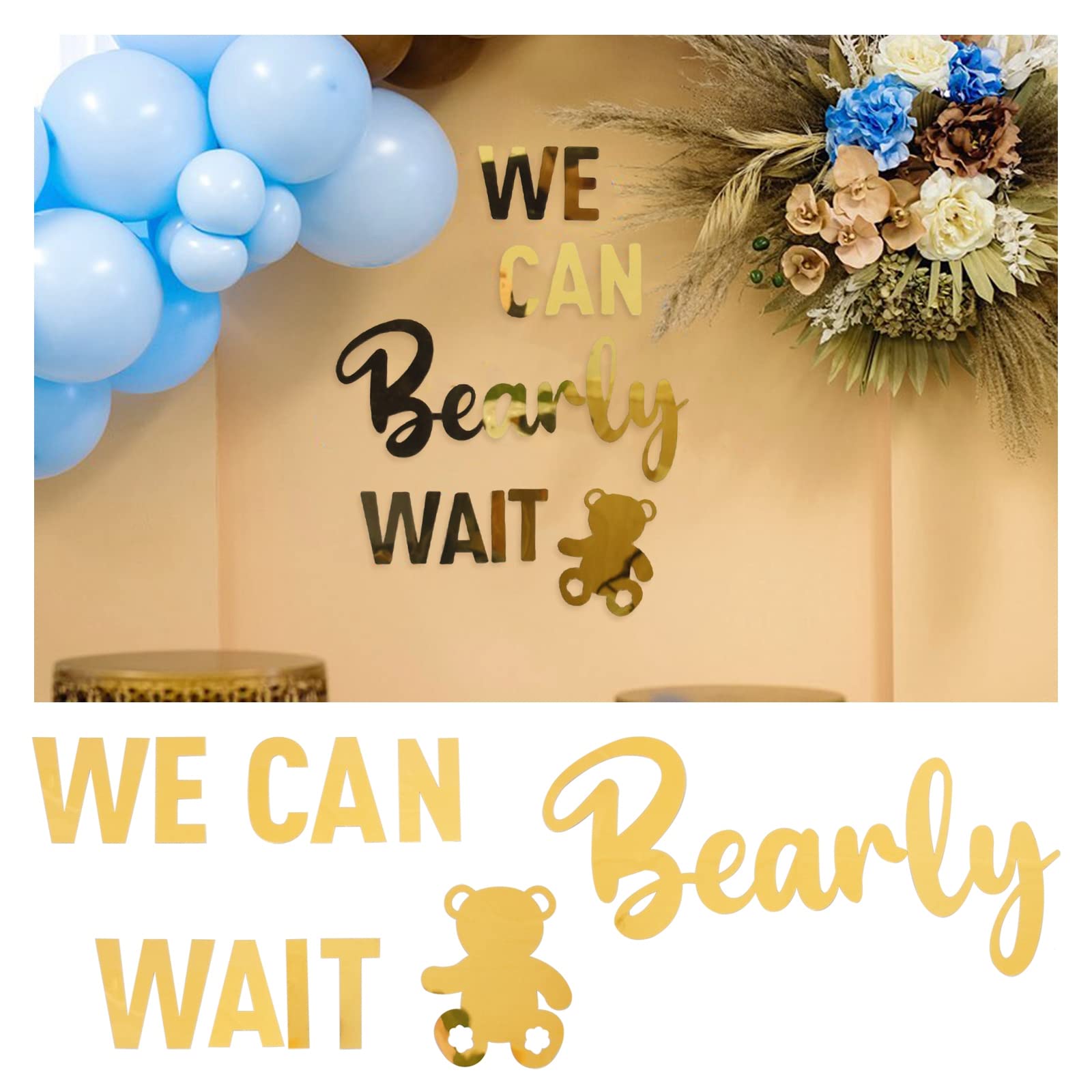 Snapklik.com : We Can Bearly Wait Teddy Bear Baby Shower Decorations ...