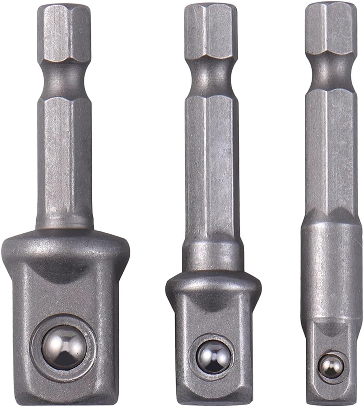Amazon.com: 3PCs/set 1/4 3/8 1/2Hex Power Drill Bit Driver Socket Bits ...