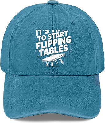 It’s Time to Start Flipping Tables Hat for Women Baseball Cap Trendy ...