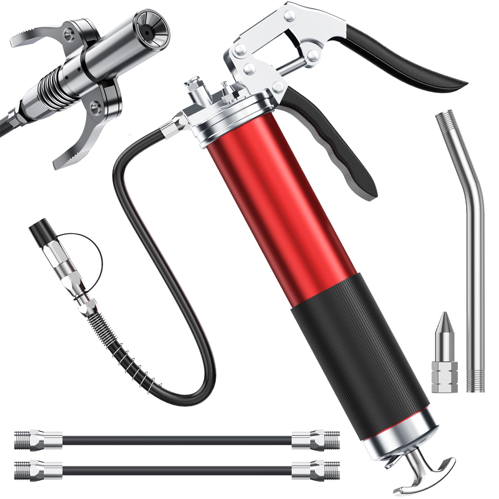 Amazon.com: Fantictas Grease Gun Kit, 8000 PSI Heavy Duty Pistol Grip ...