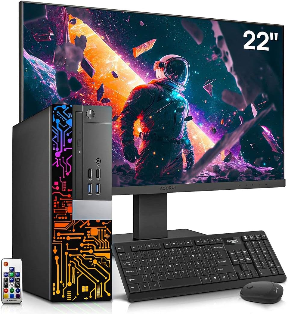 Amazon.com: Desktop Computers PC with 22 inch Monitor Bundle, 8GB Ram ...