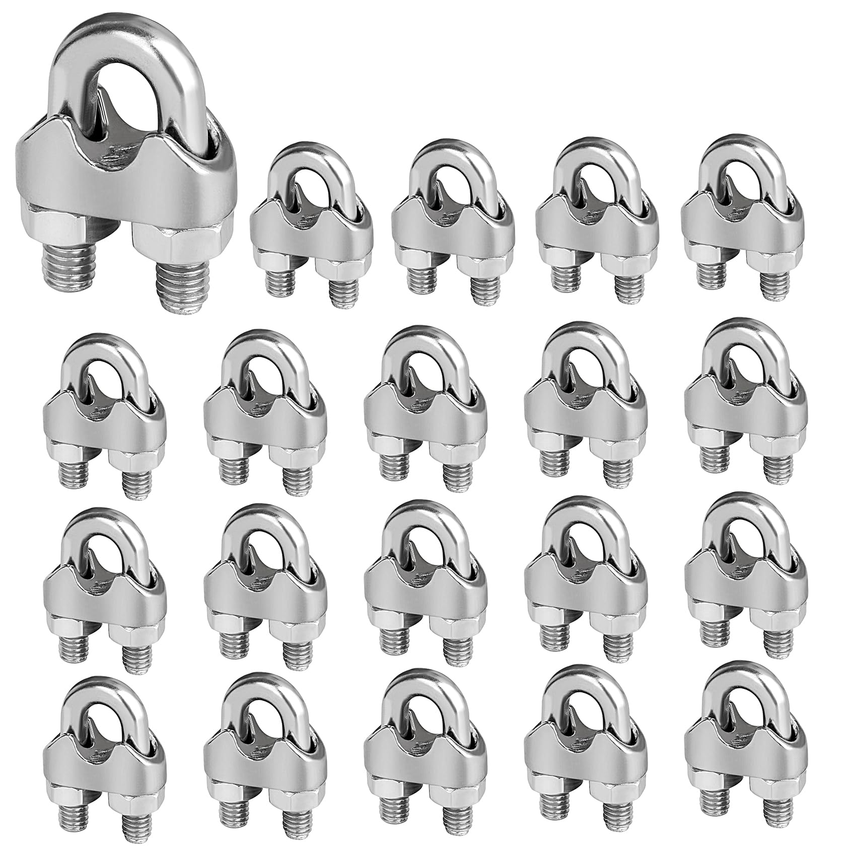 1 4 Inch M6 Wire Rope Cable Clip Clamp 304 | Desertcart INDIA