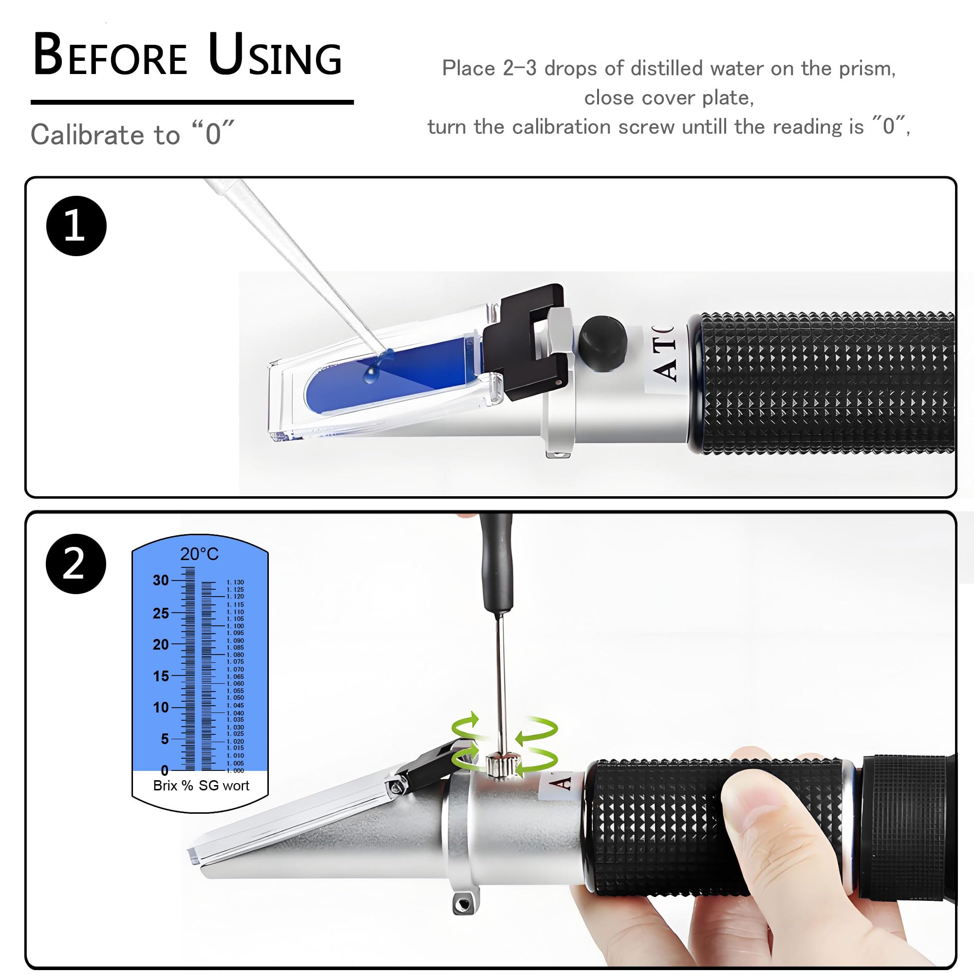 Snapklik.com : Beer Wort Refractometer,V-Resourcing Brix/Specific ...