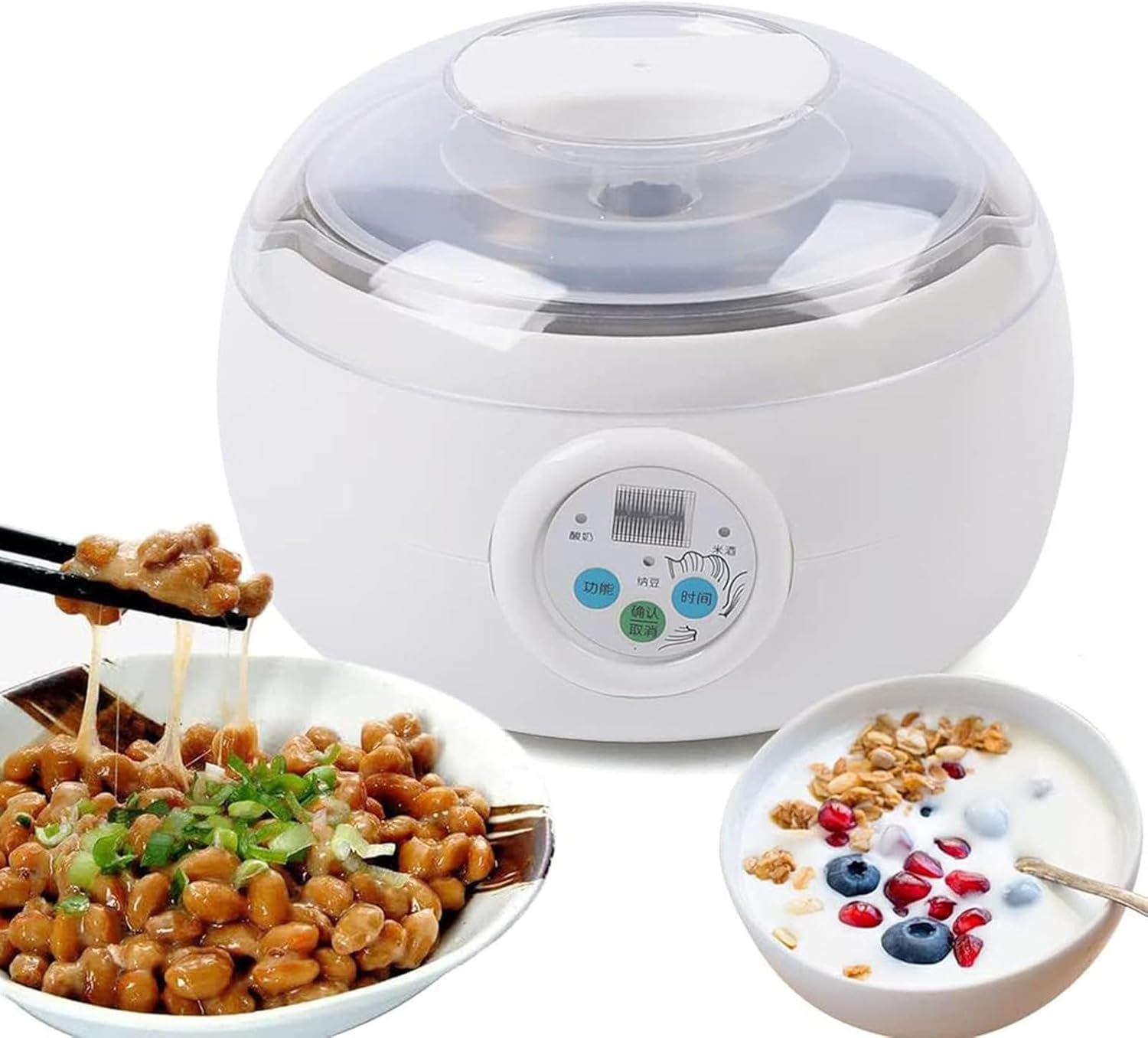 Amazon.com: oiakus Automatic Natto Fermenting Machine, 1.5L Yogurt ...